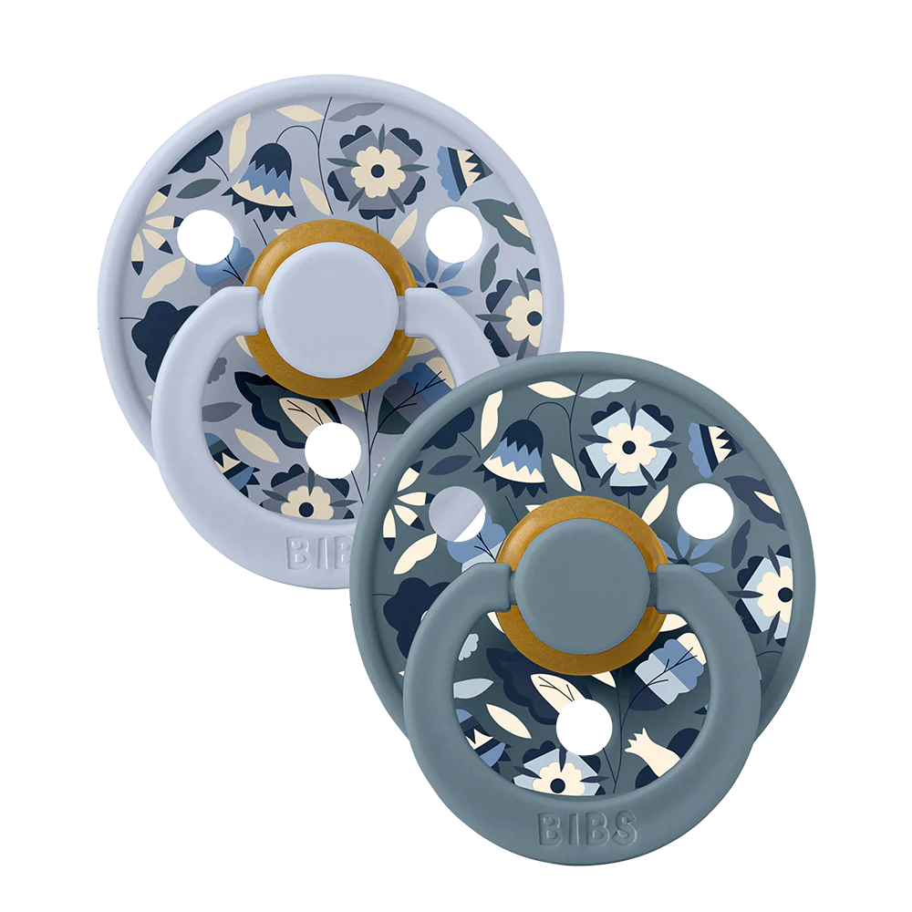 Bibs x LIBERTY Colour Latex Pacifiers Bobo - Dusty Blue Mix (2 Pack ...