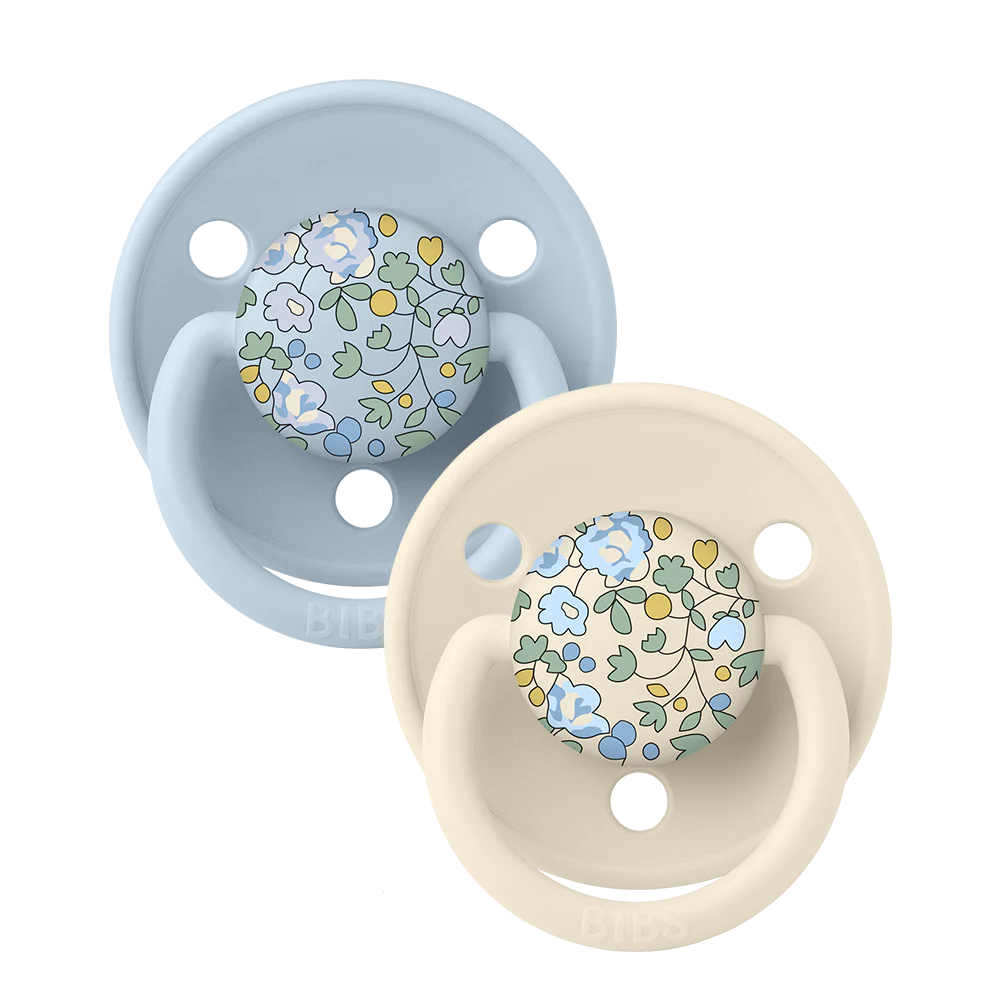 Bibs x LIBERTY De Lux Silicone Pacifiers Eloise - Baby Blue (2 Pack ...