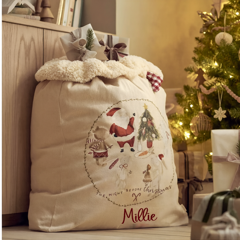 Mamas & Papas Christmas Characters Santa Sack - Calico – Millie & Ralph