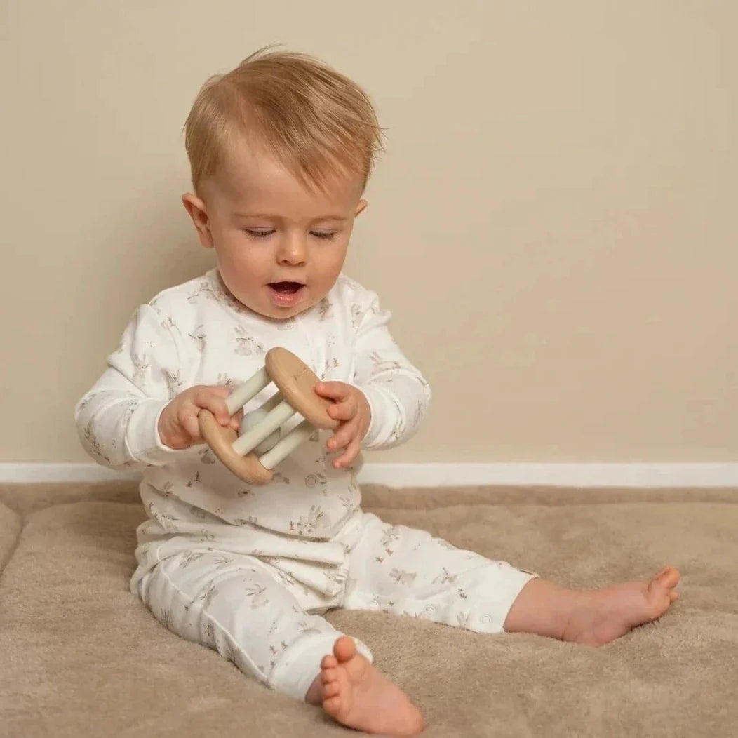Little Dutch Roller Rattle - Baby Bunny – Millie & Ralph