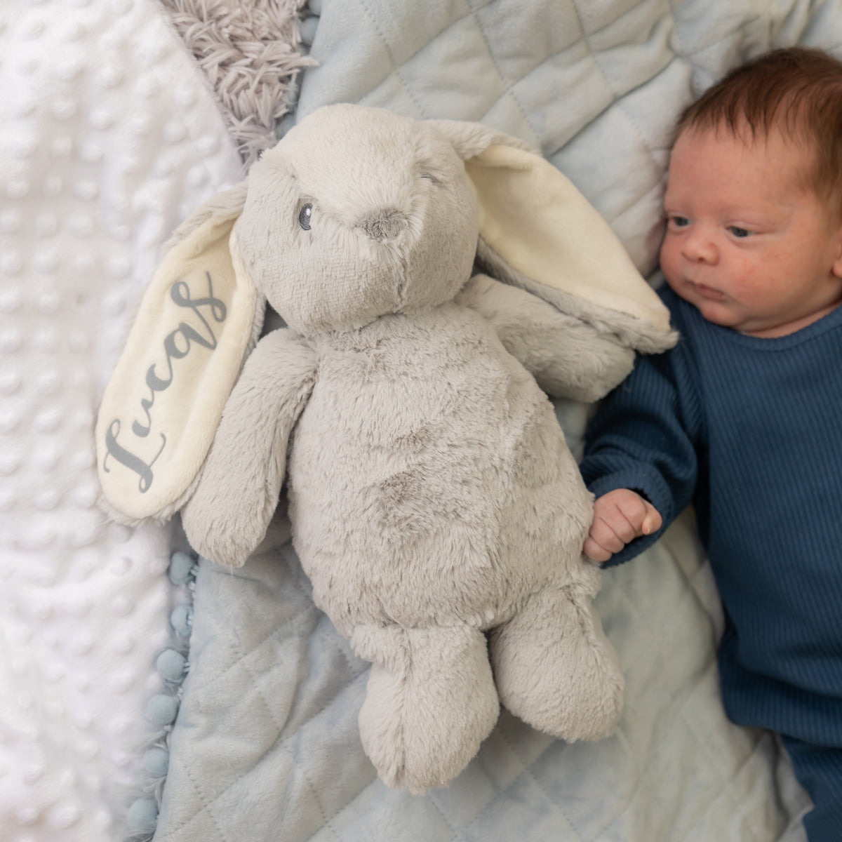 Grey Bunny Soft Toy – Millie & Ralph
