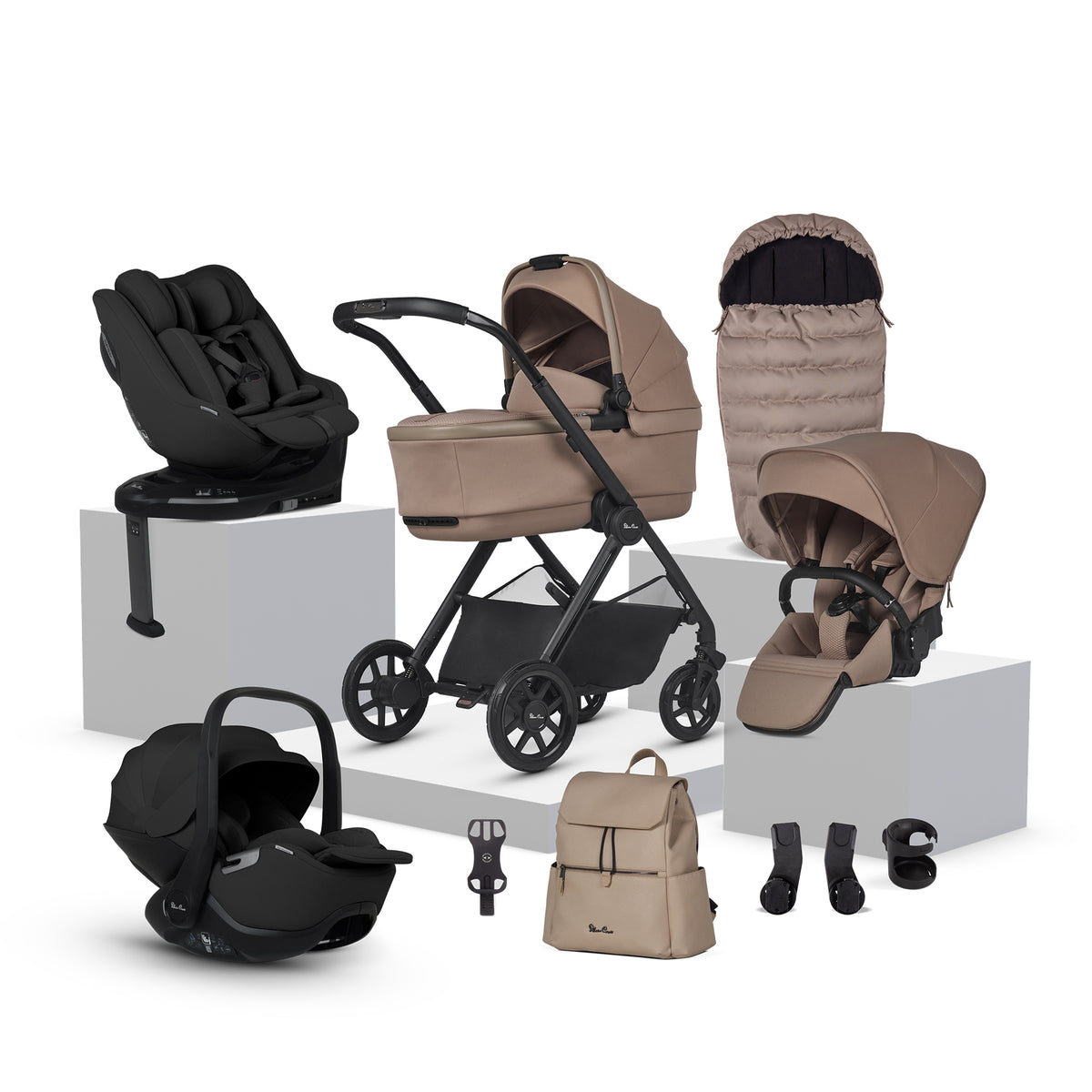 Silver Cross Reef 2 Travel System Ultimate 360 Family Car Seat Bundle ...