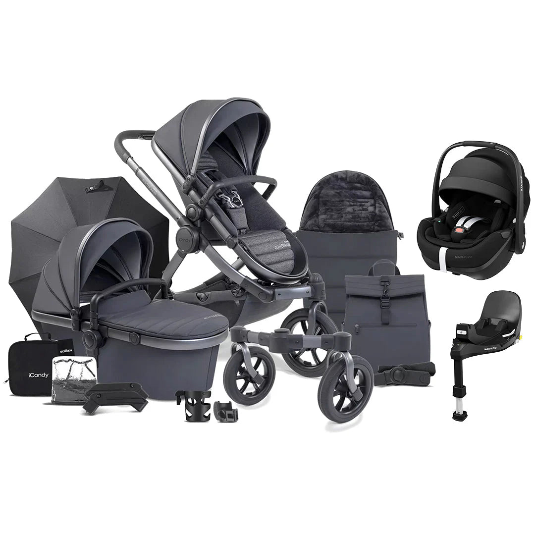 iCandy Peach 7 All Terrain Storm Complete Travel System with Pebble 36 ...