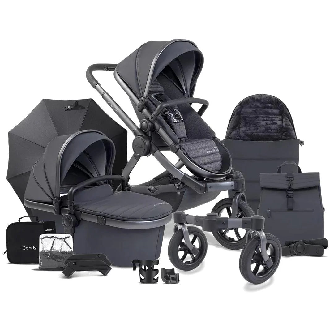 iCandy Peach 7 All Terrain Storm Pushchair Complete Bundle – Millie & Ralph