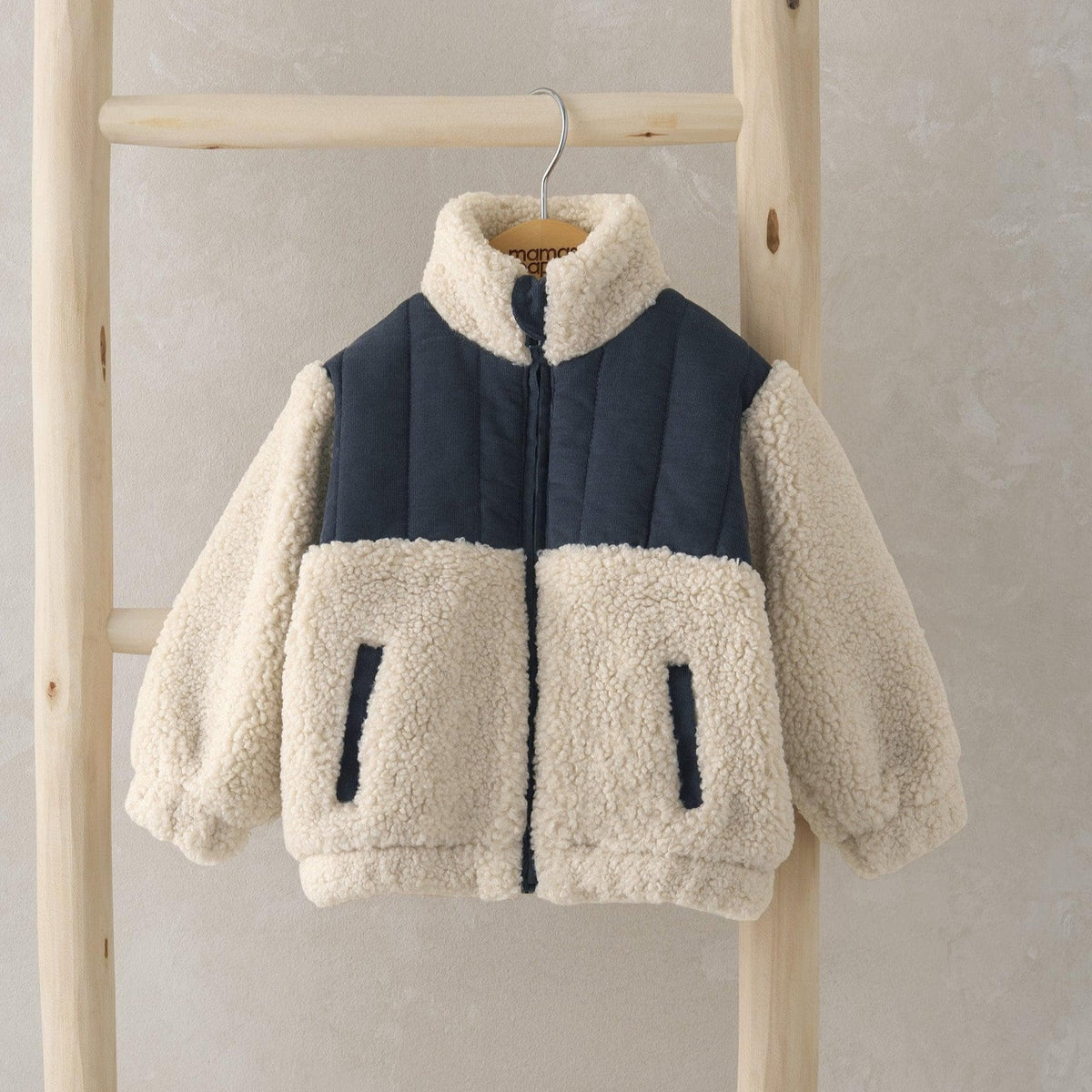 Mamas & Papas Beige Borg Jacket – Millie & Ralph