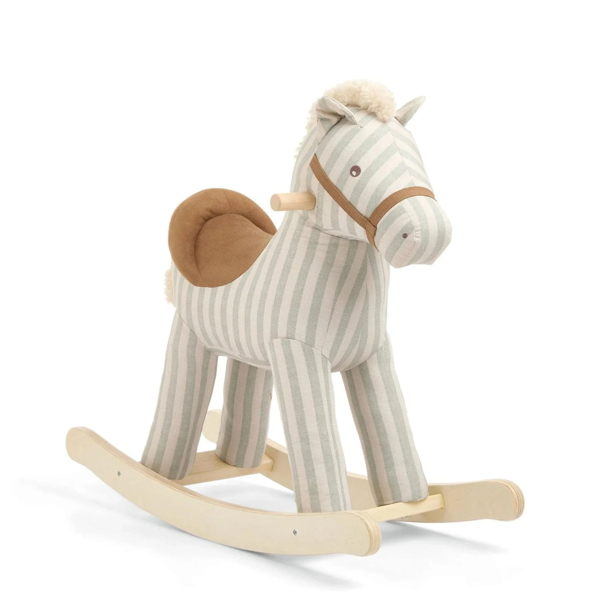 Mamas & Papas Rocking Horse - Sage Green Stripe – Millie & Ralph